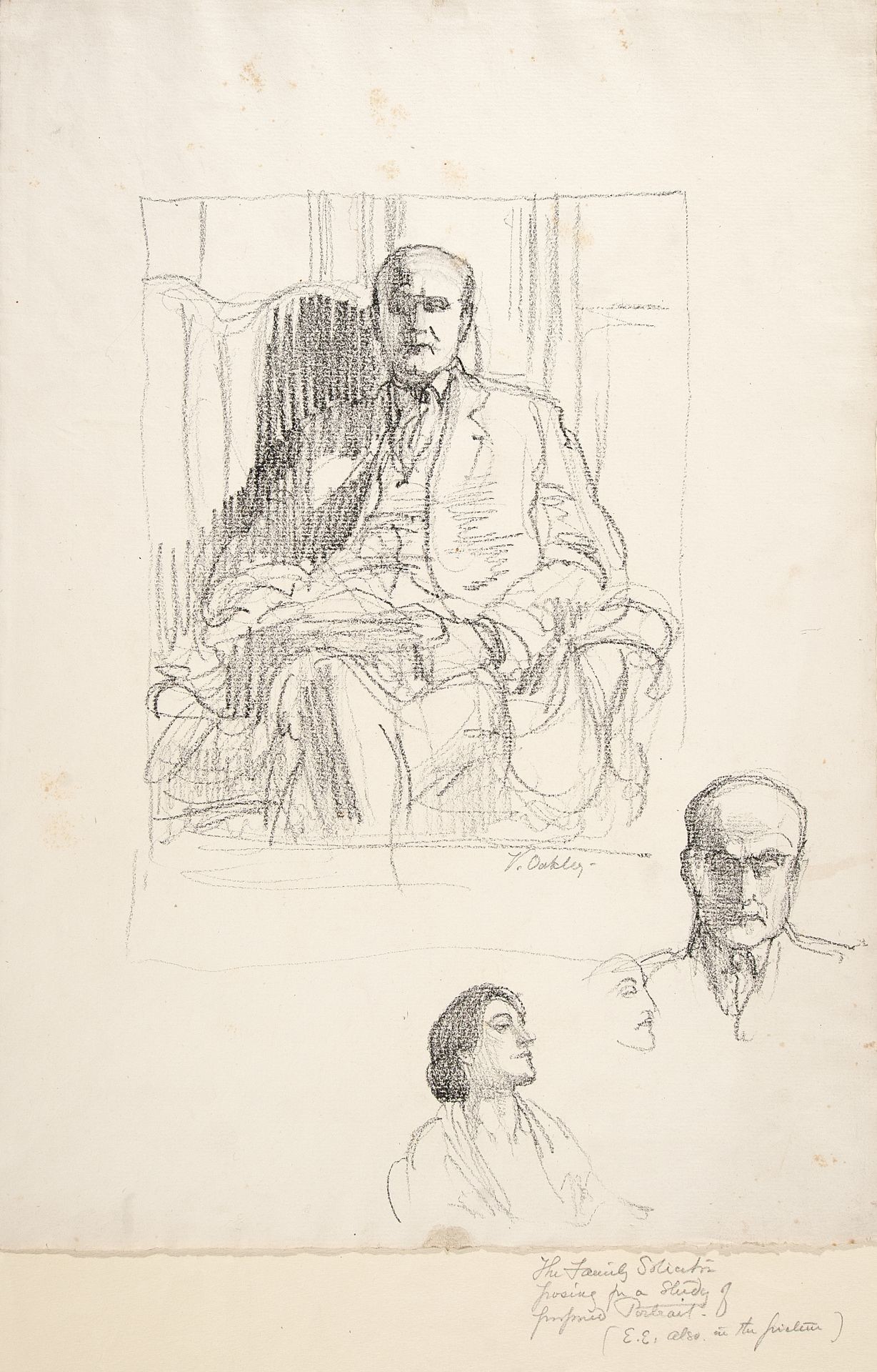 The Family Solicitor Posing for a Study of Proposed Portrait (E.E. also ...