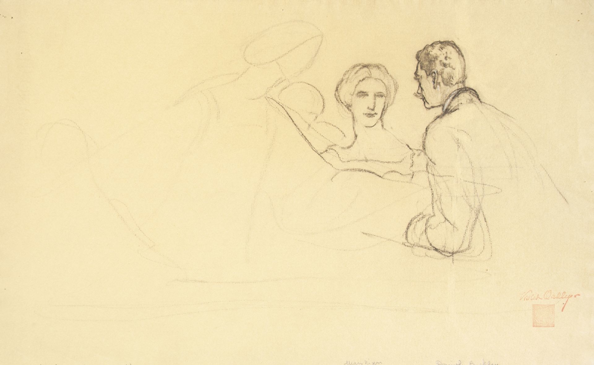 Study for "Il Convito," The Banquet [Edith Emerson and Alex de ...
