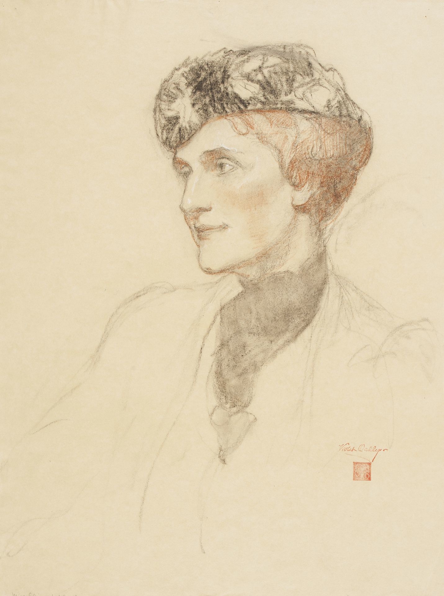 Portrait study of Miss Elinor Ann McCaulley - Woodmere Art Museum