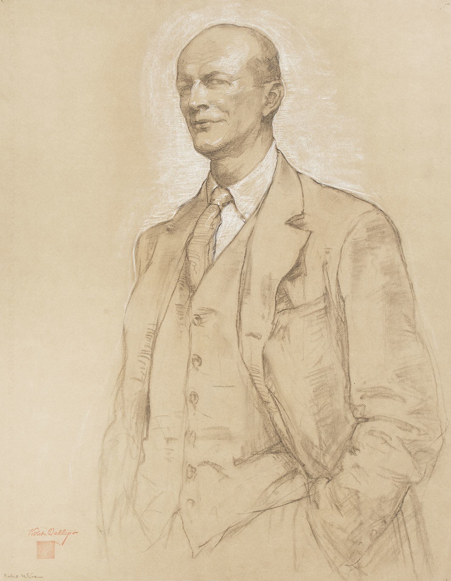 Portrait study of Robert McLean - Woodmere Art Museum