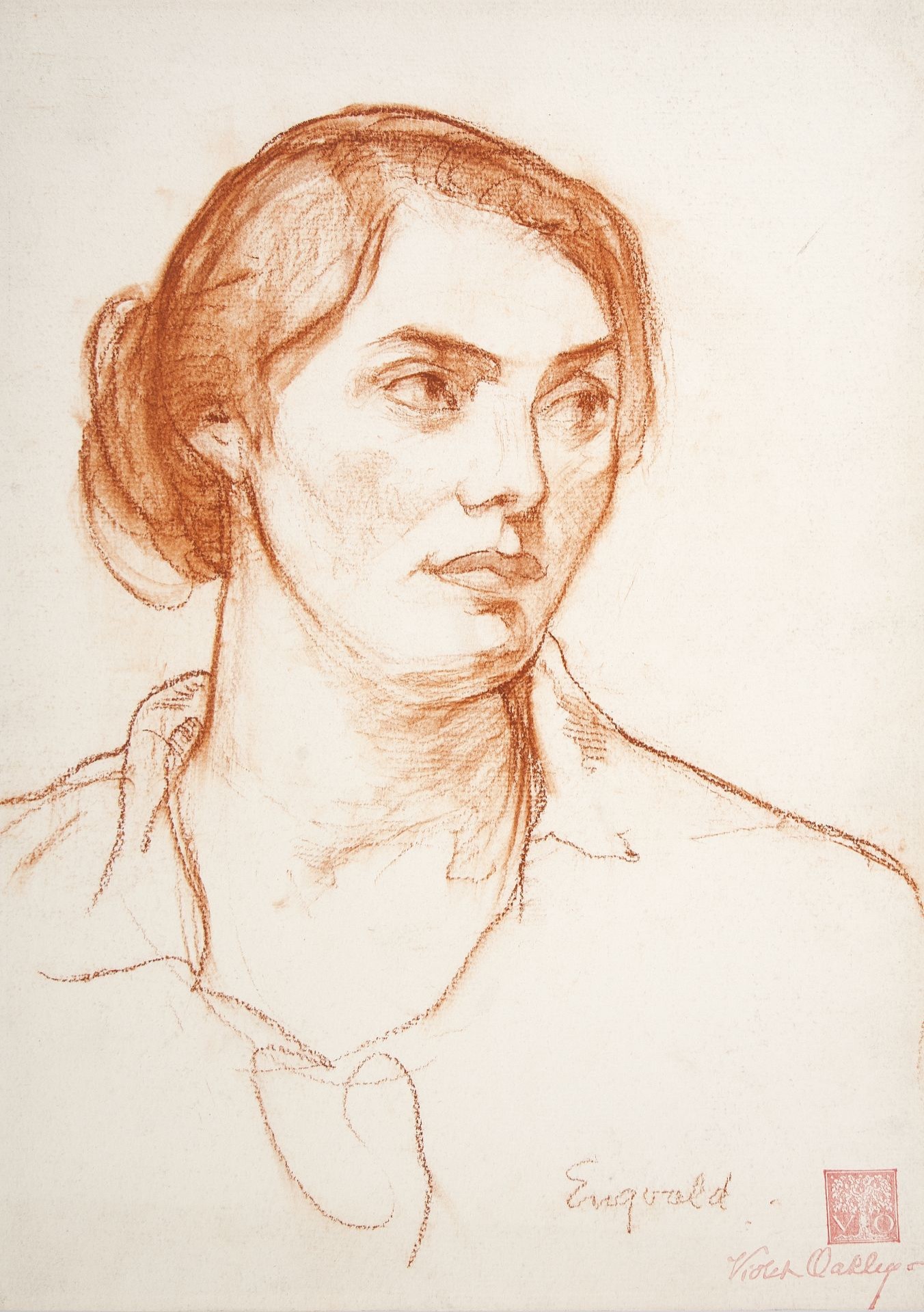 Portrait study of a German lady in Florence (possibly Ethel Davenport ...