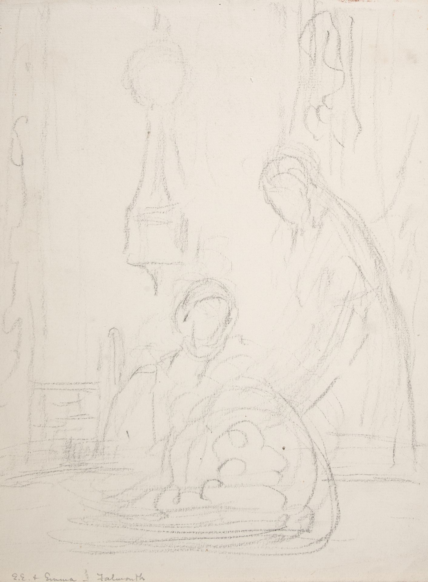 Portrait study of Edith Emerson and Emma at Falmouth - Woodmere Art Museum