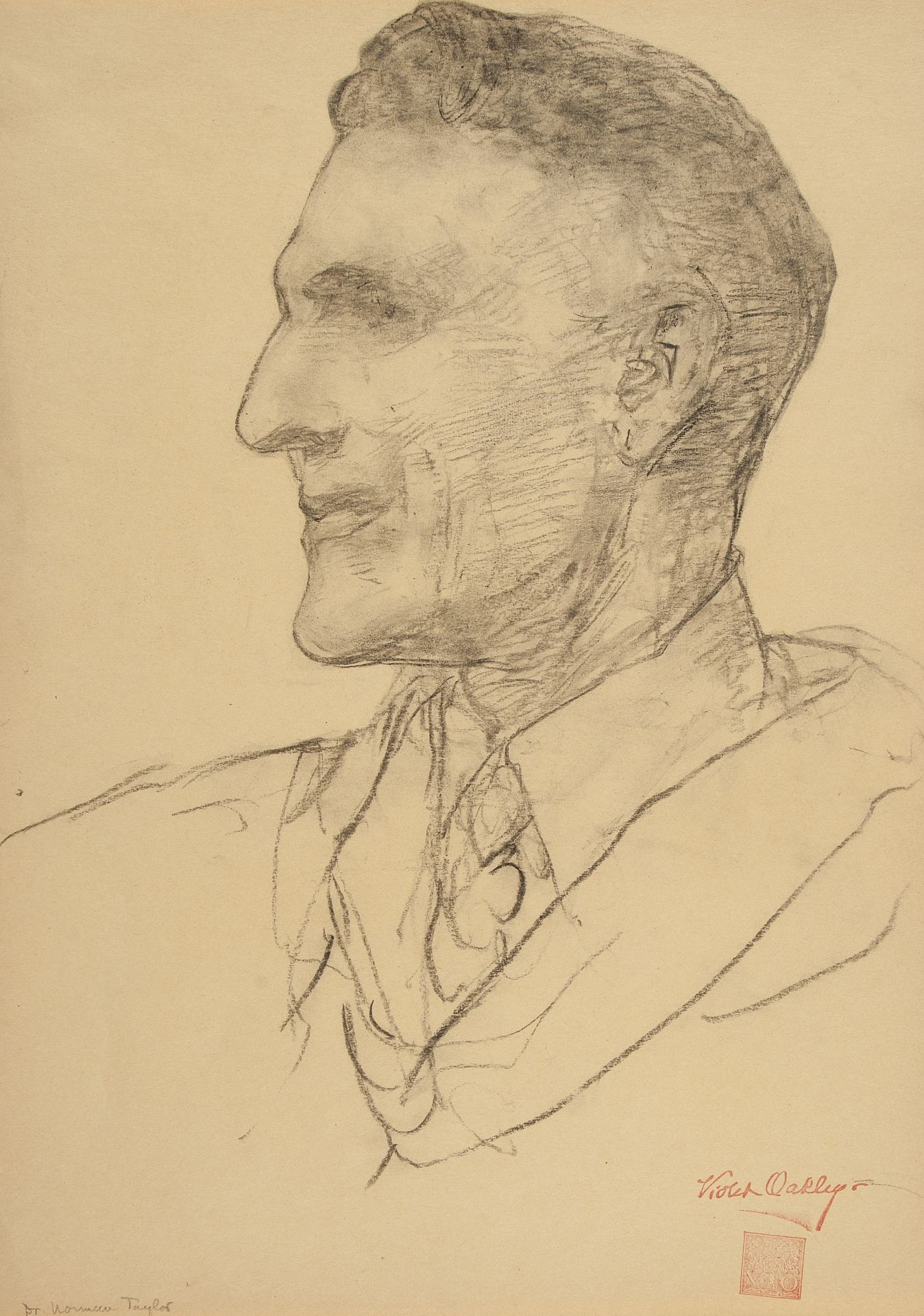 Portrait study of Dr. Norman Taylor - Woodmere Art Museum