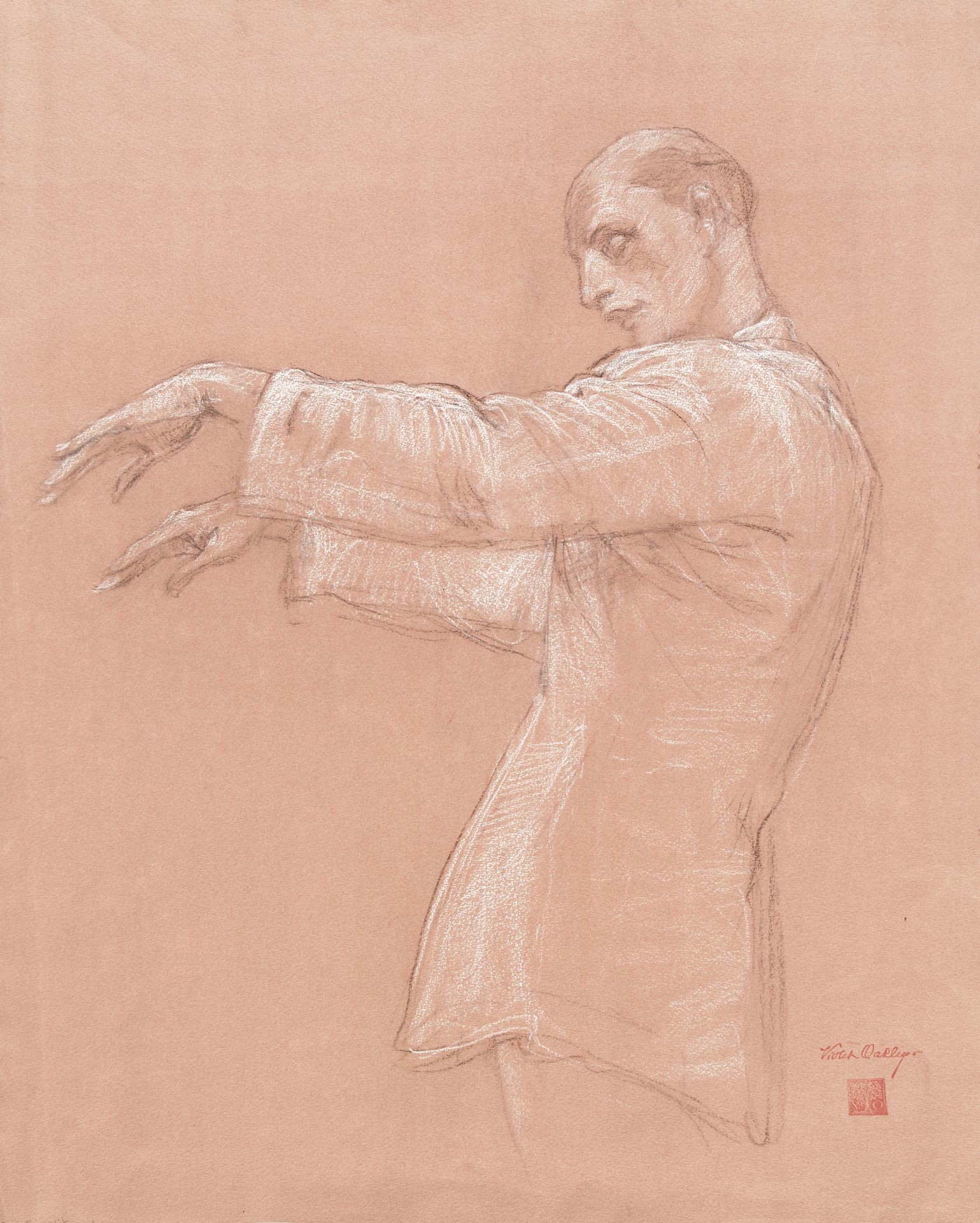 Portrait study of Dimitri Mitropoulos - Woodmere Art Museum