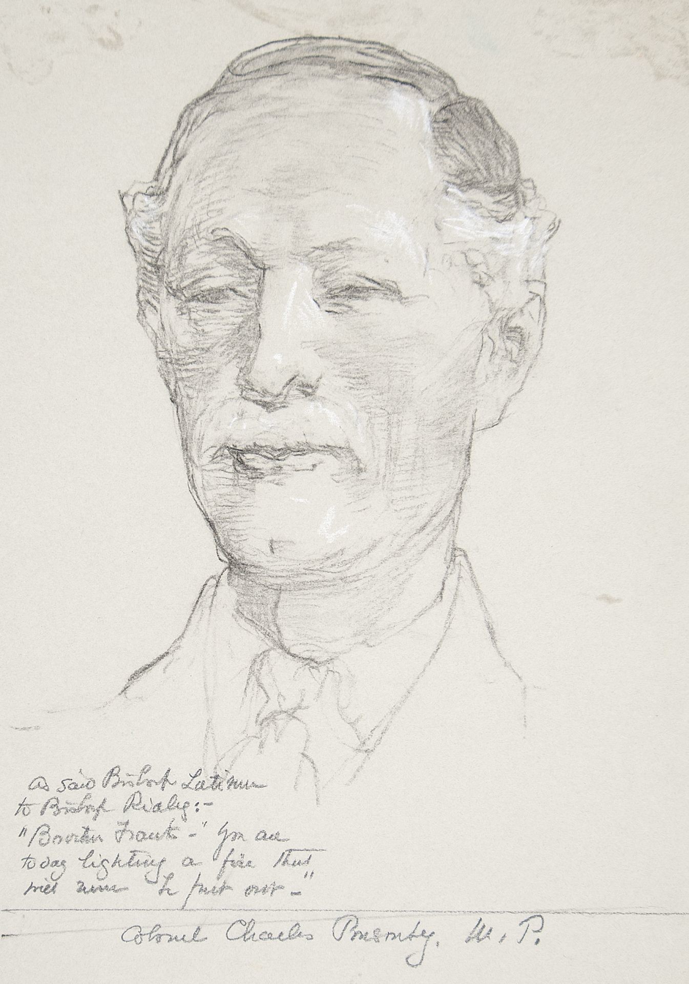 Portrait study of Colonel Charles Ponsonby, M.P. - Woodmere Art Museum