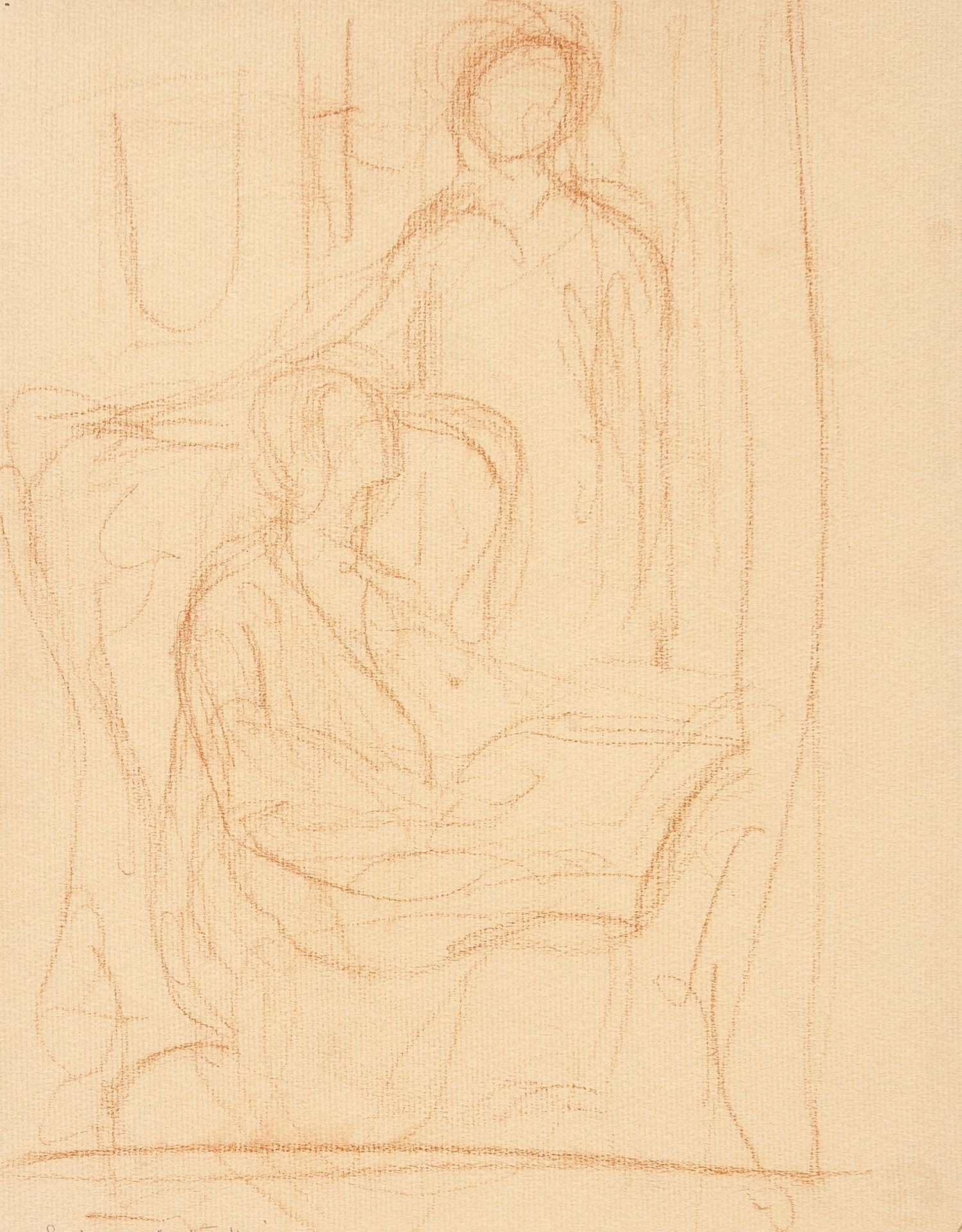 Portrait study of [mother and daughter] Louise Lawrence and Hester ...