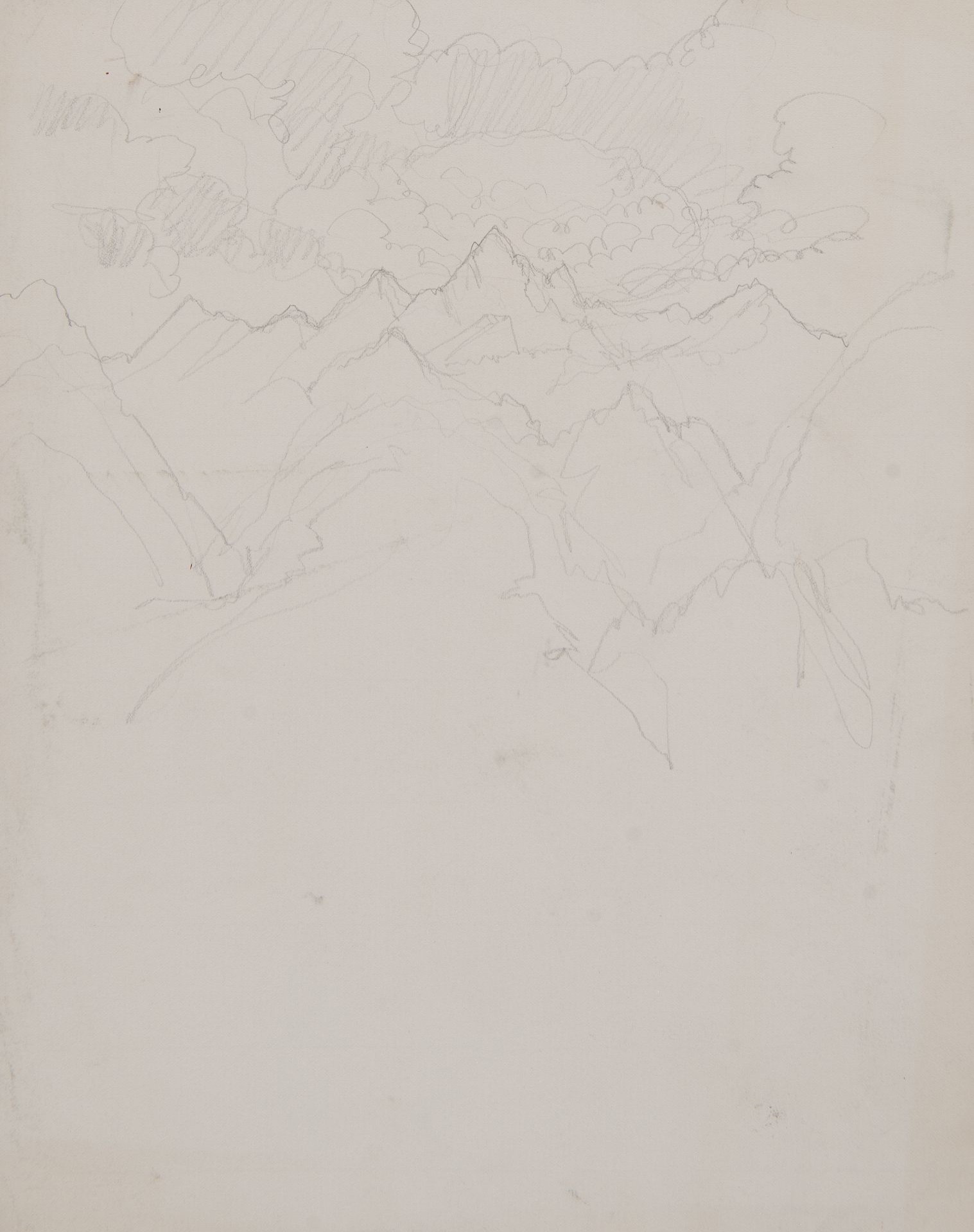 Study of mountains and clouds - Woodmere Art Museum