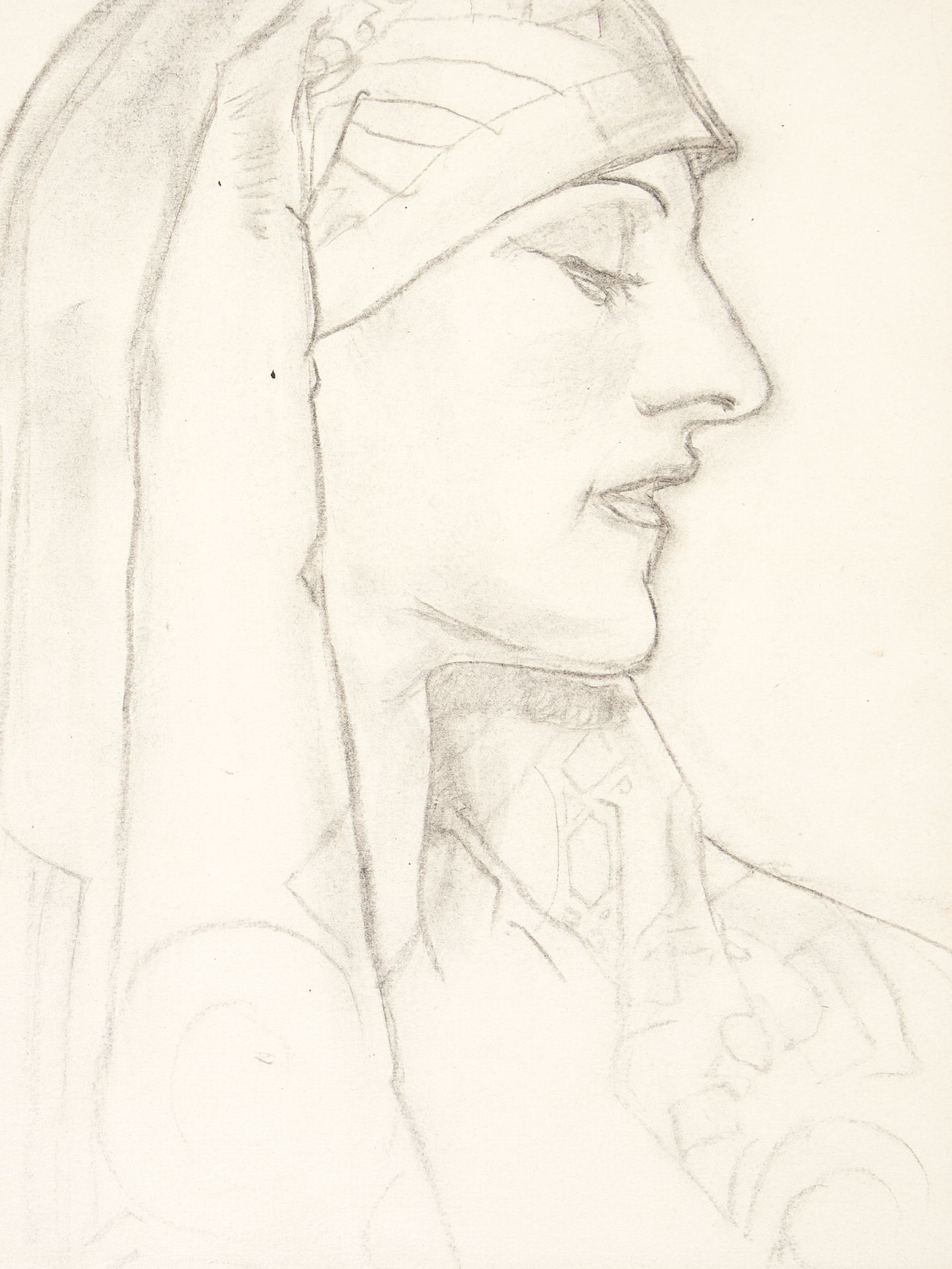 Portrait head study of woman - Woodmere Art Museum